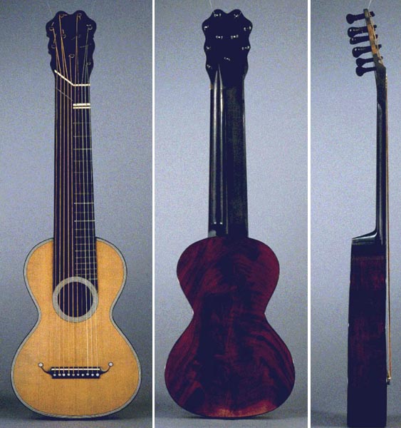 Lacote multi-course harp guitars