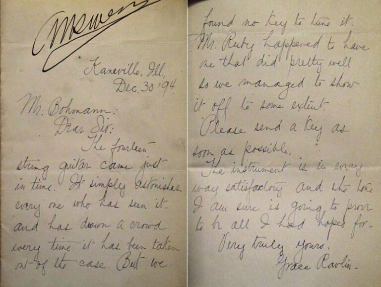 Women in Harp Guitar History: Grace Ravlin | Gregg's Blogg